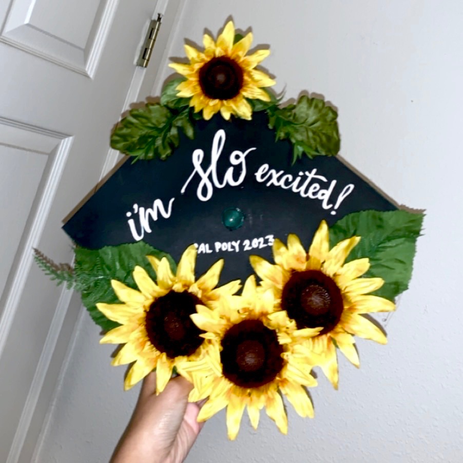 Cal Poly student designs graduation caps in support of COVID-19 relief ...