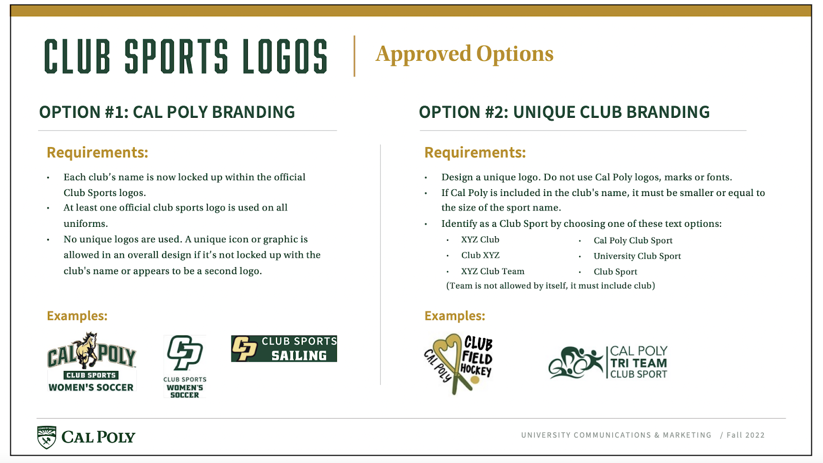 Club sports athletes frustrated with Cal Poly's new club sports logo ...