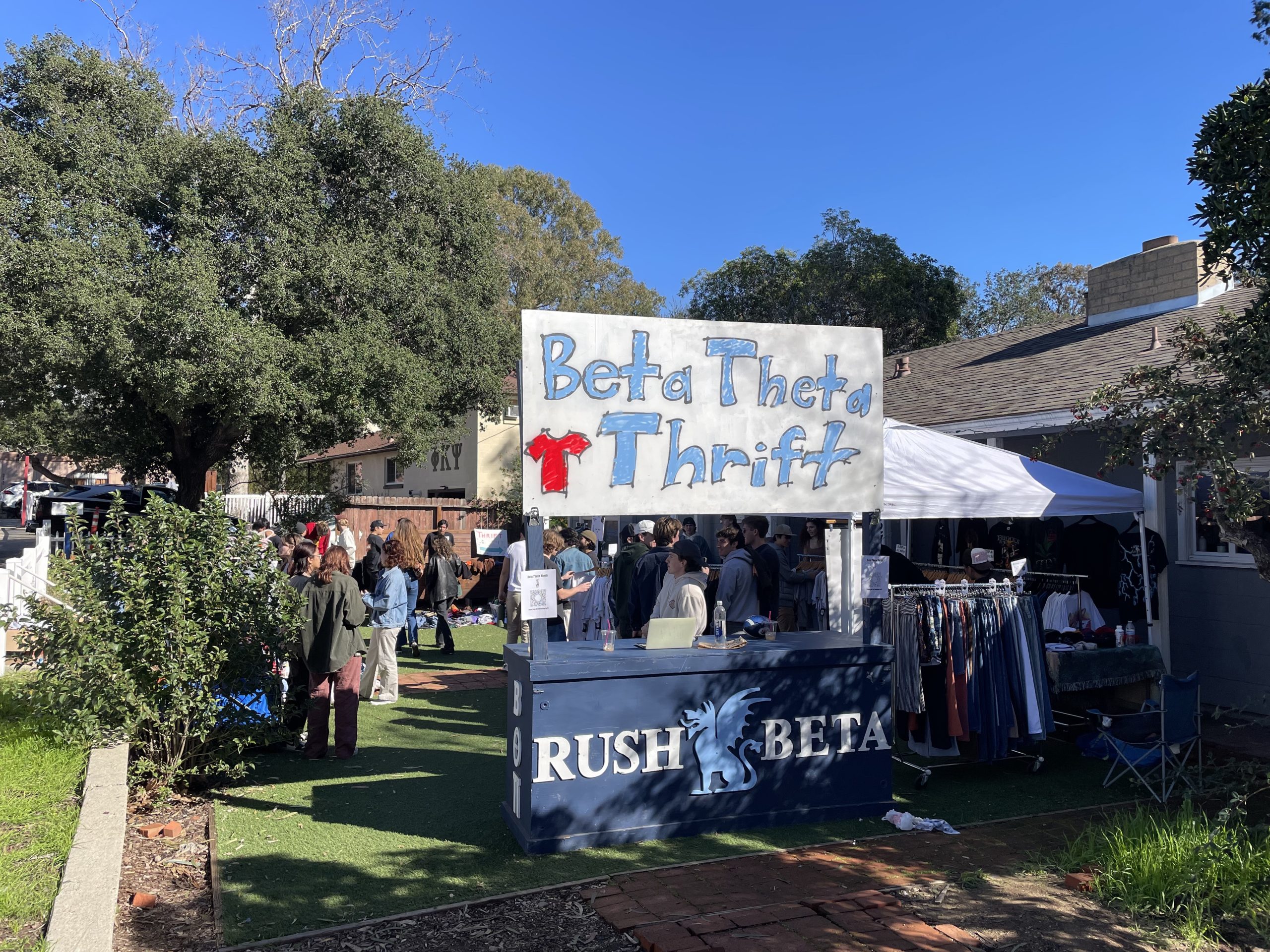 Beta Theta's third thrift event moves second-hand apparel vending from ...