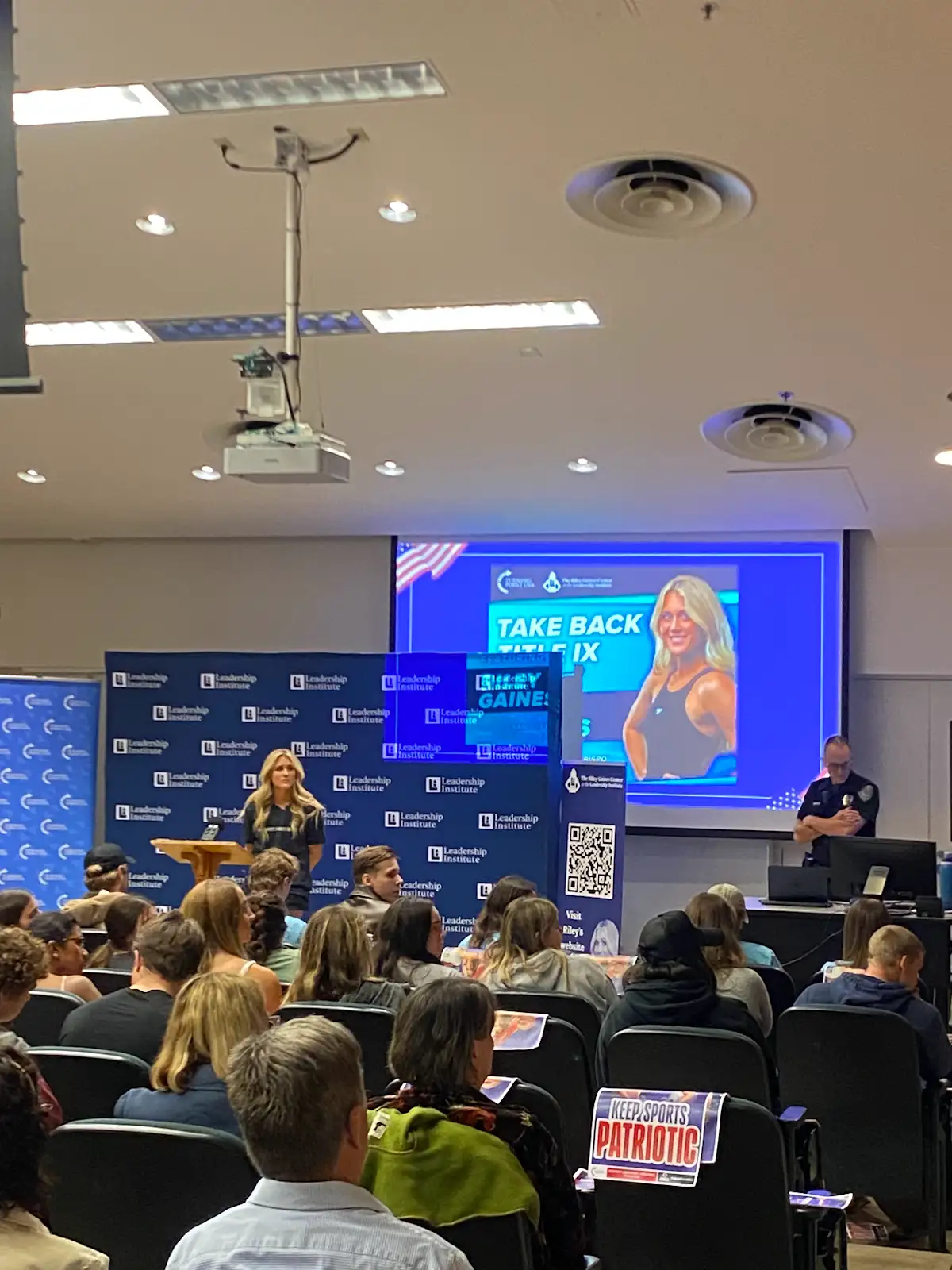 Riley Gaines discusses transgender participation in sports during Cal ...